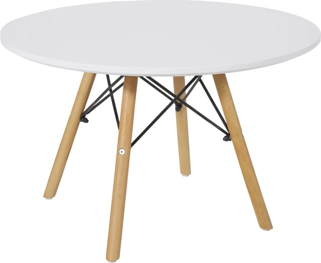 Tavolinë për fëmijë, MDF dhe dru ahu, Φ60x51cm | foleja.al